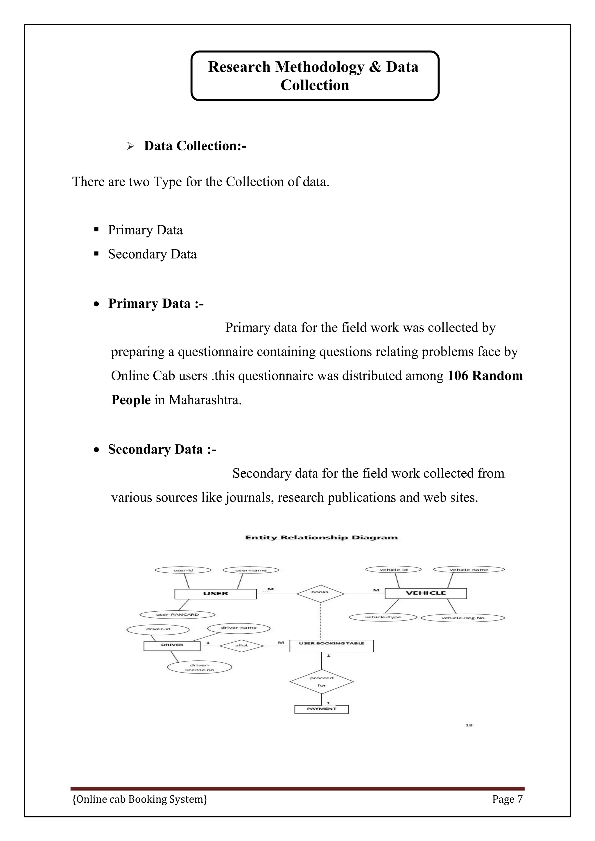 Online Cab Booking System Final Report | PDF