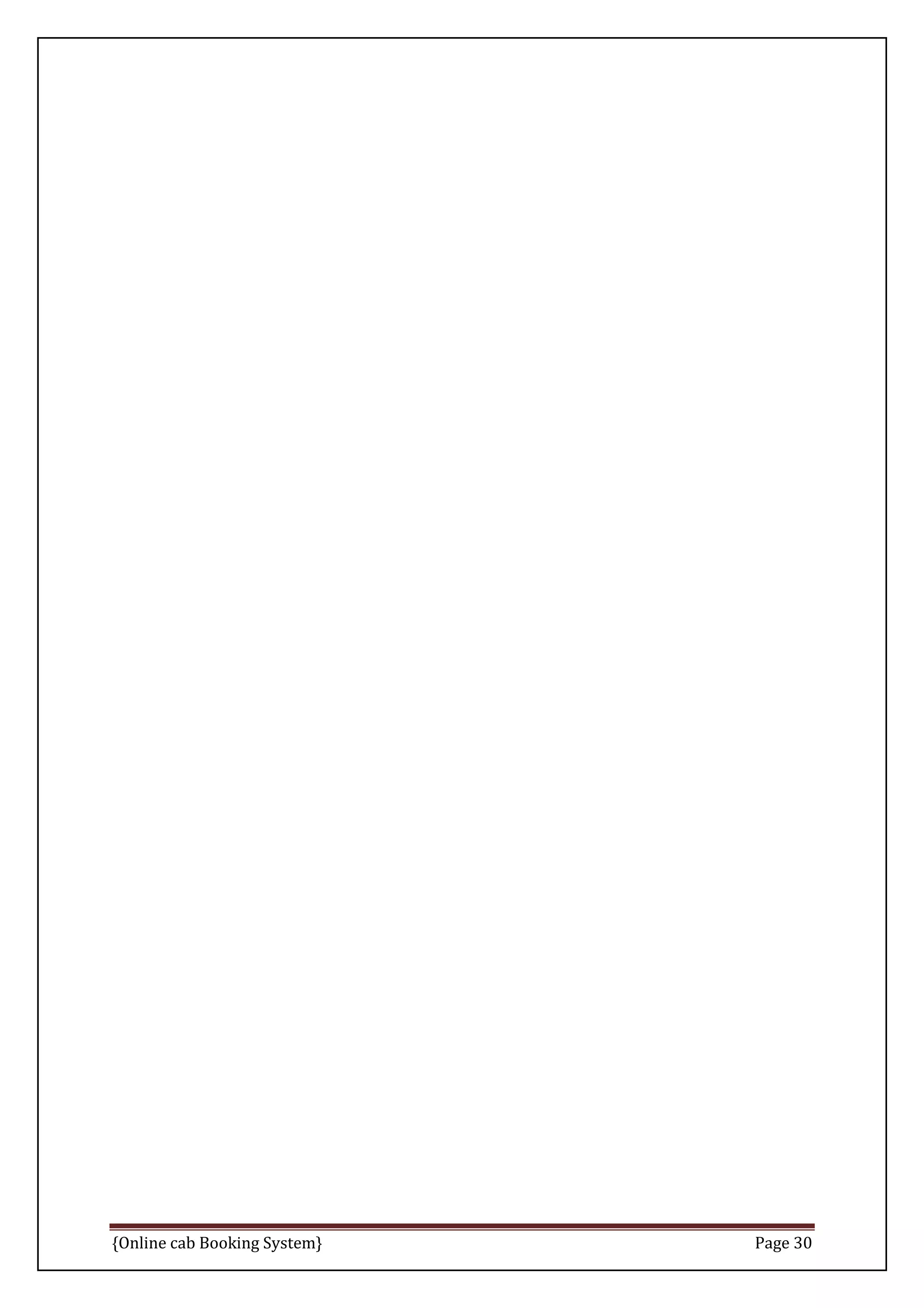 Online Cab Booking System Final Report | PDF