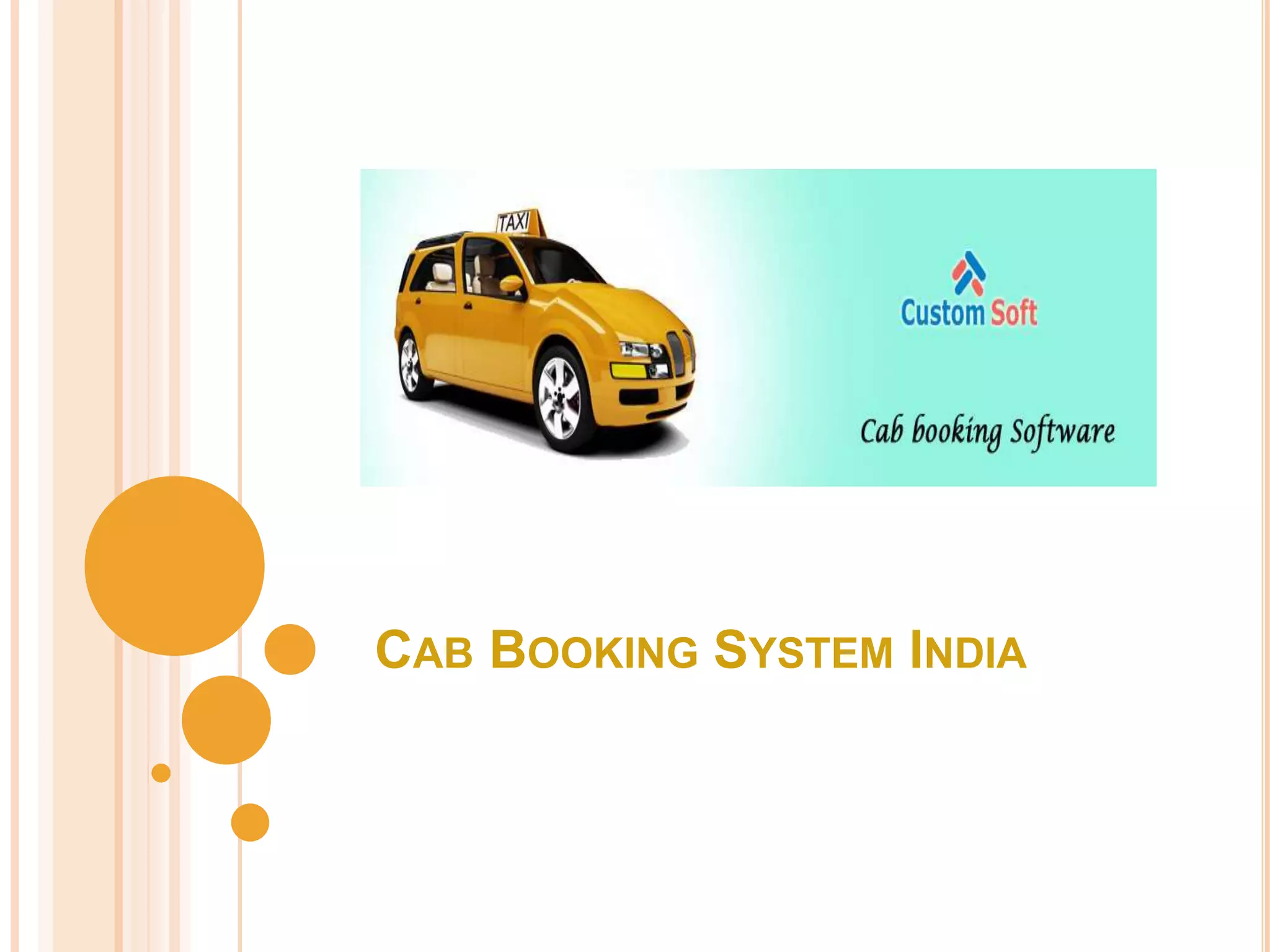 Cab booking system india | PPTX