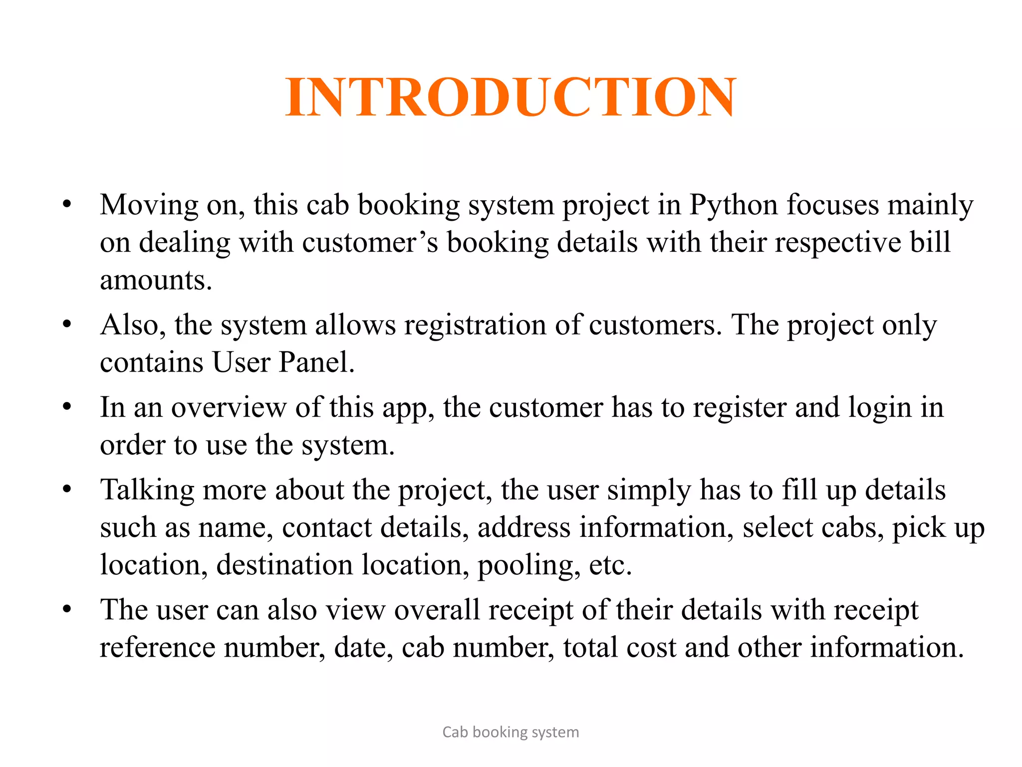 cab booking system ppt.pptx