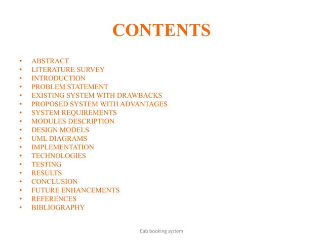 cab booking system ppt.pptx | Computing | Technology & Computing