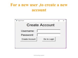 cab booking system ppt.pptx