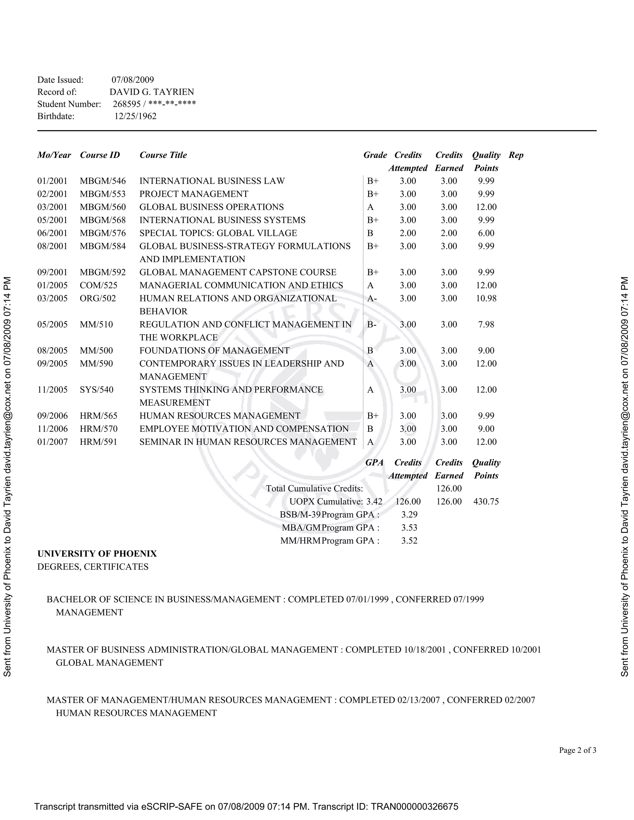 uopOfficialcompleted-transcript | PDF