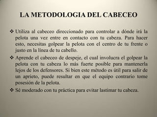 Cabeceo | PPTX