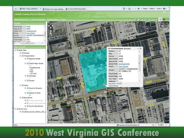 Cabell County Parcel Mapping (2010) | PPT