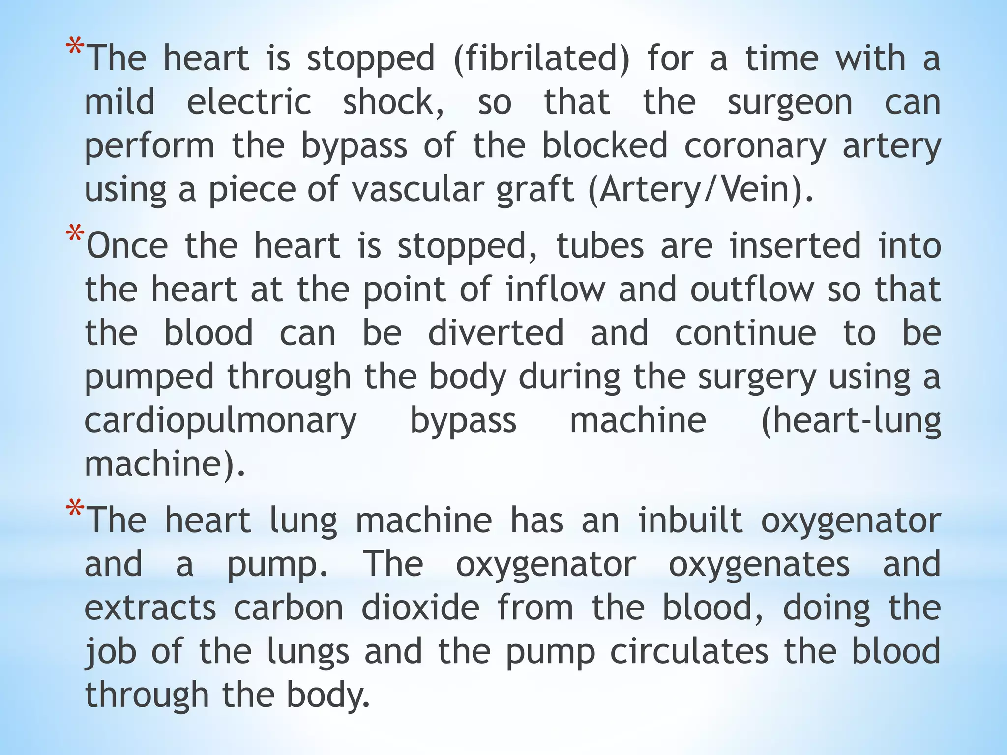 coronary artery bypass graft surgery CABG | PPTX