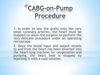 coronary artery bypass graft surgery CABG | PPTX