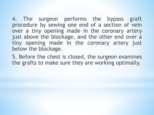 coronary artery bypass graft surgery CABG | PPTX