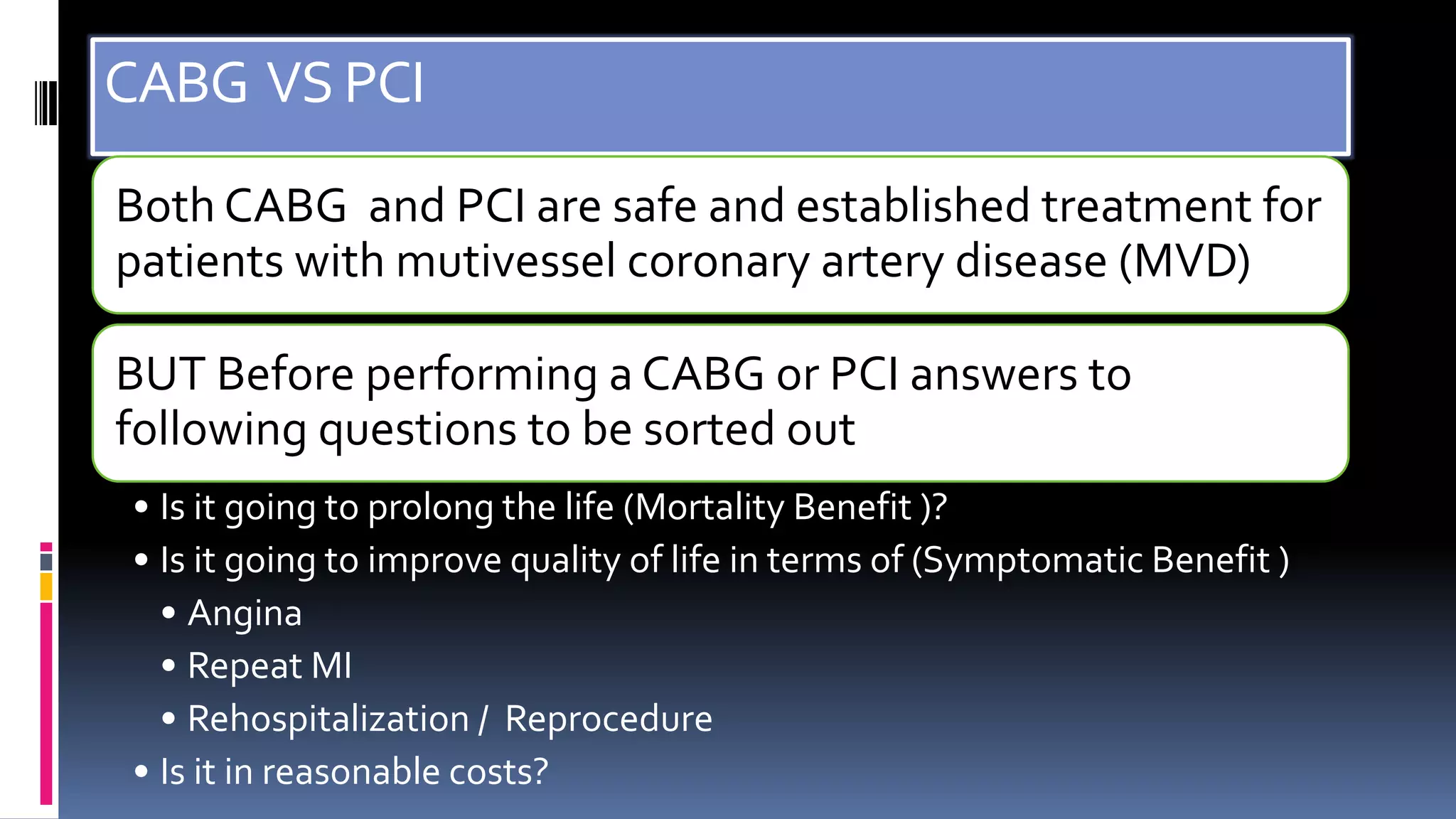 CABG VS PCI | PPTX