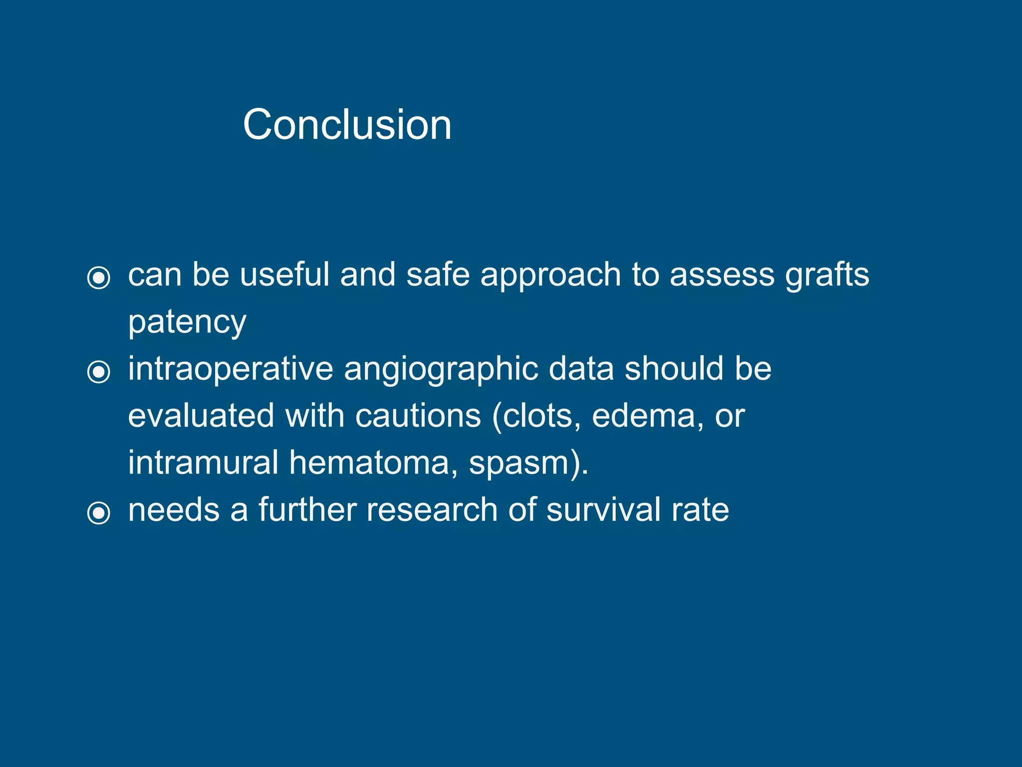 Intraoperative coronary angiography | PPTX
