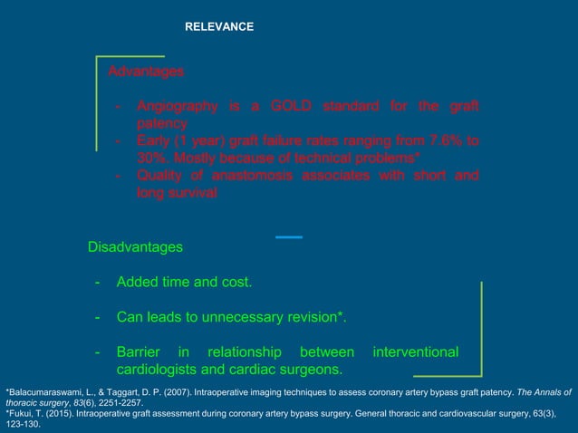 Intraoperative coronary angiography | PPTX