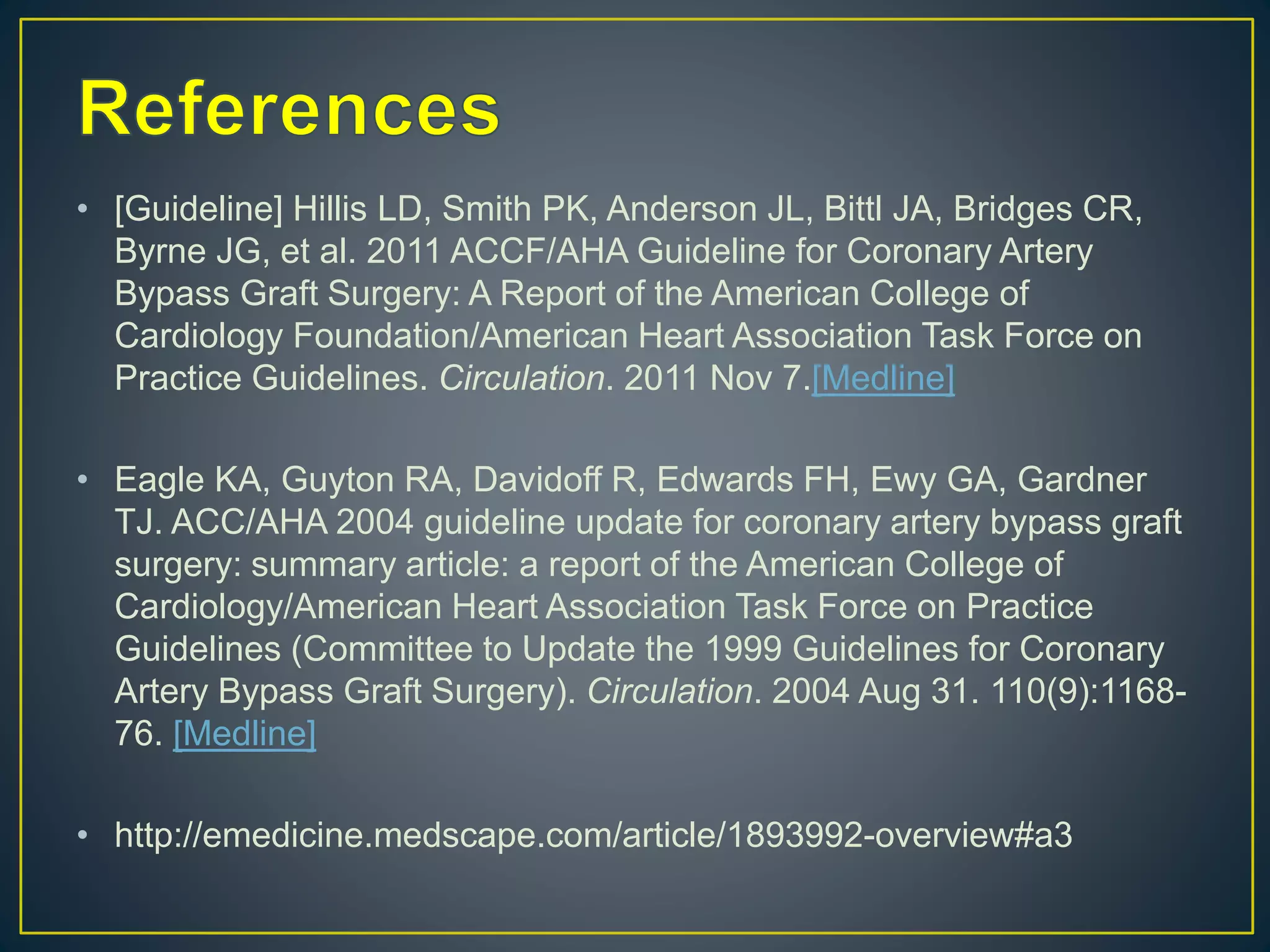 Cabg indications | PPTX