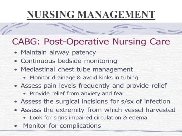 CABG | PPTX | Heart and Cardiovascular Diseases | Diseases and Conditions