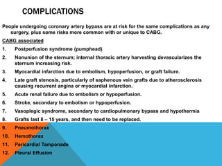 A brief CABG procedure...! | PPTX