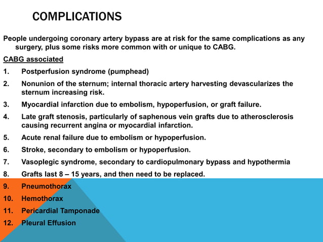 A brief CABG procedure...! | PPT