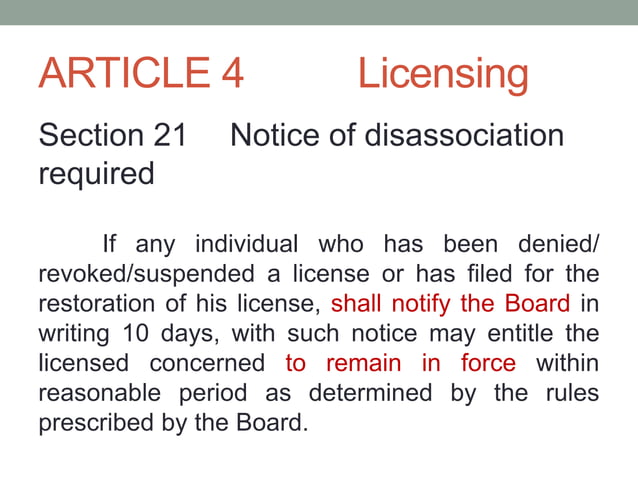 Philippine Licensing Board for Contractors Act by Cabilogan, Eryl Kean R. (RA 4566) | PPTX | Law