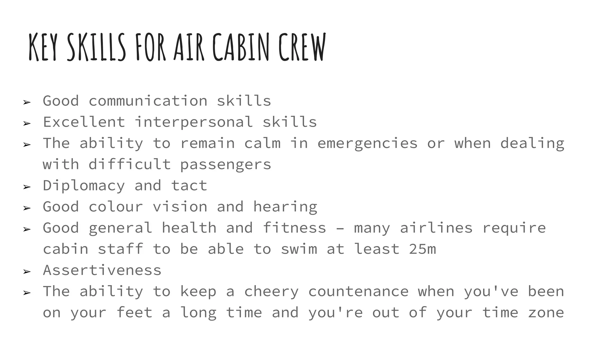 Cabin crew | PPTX
