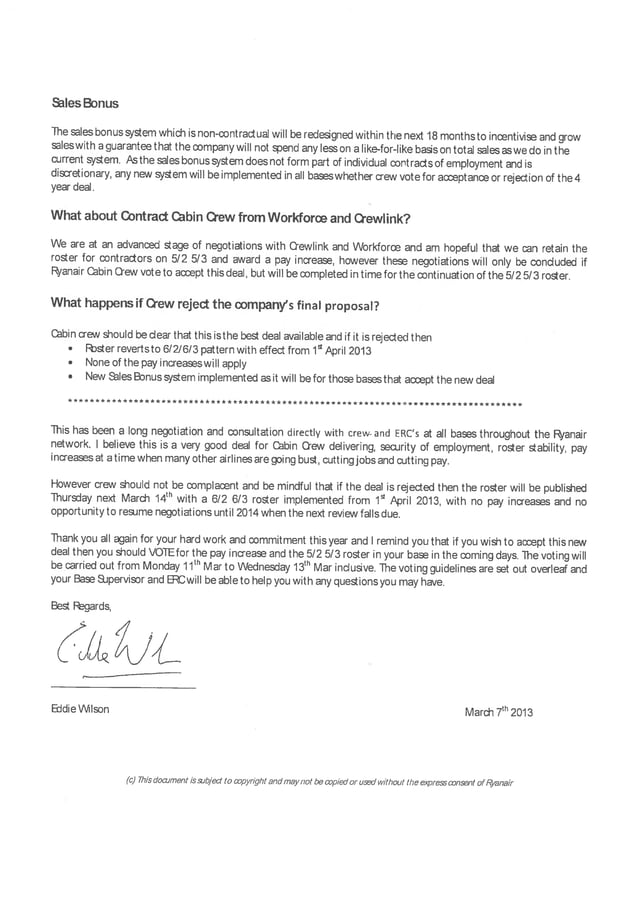 ryanair Cabin crew roster | PDF