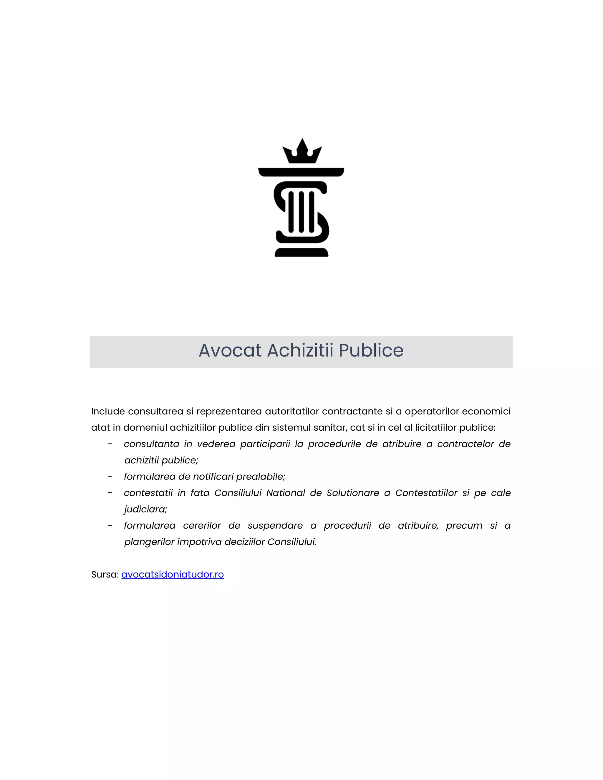 Avocat Achizitii Publice | PDF