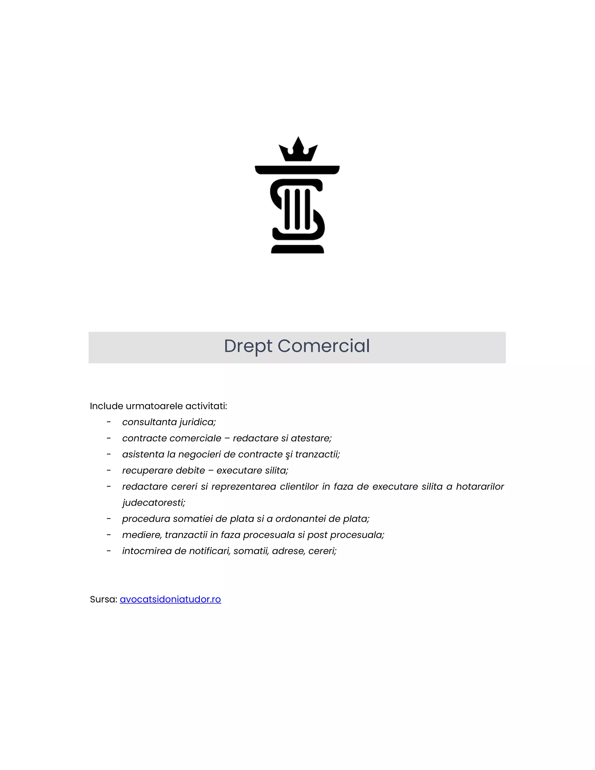 Cabinet de Avocat - Drept Comercial | PDF