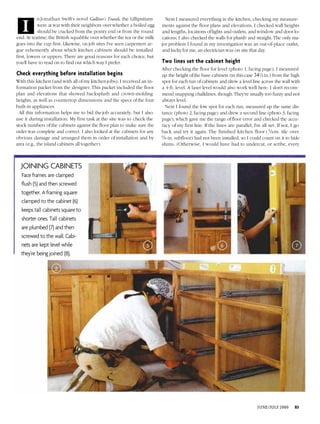 Cabinet Installation By Fine Homebuilding | PDF