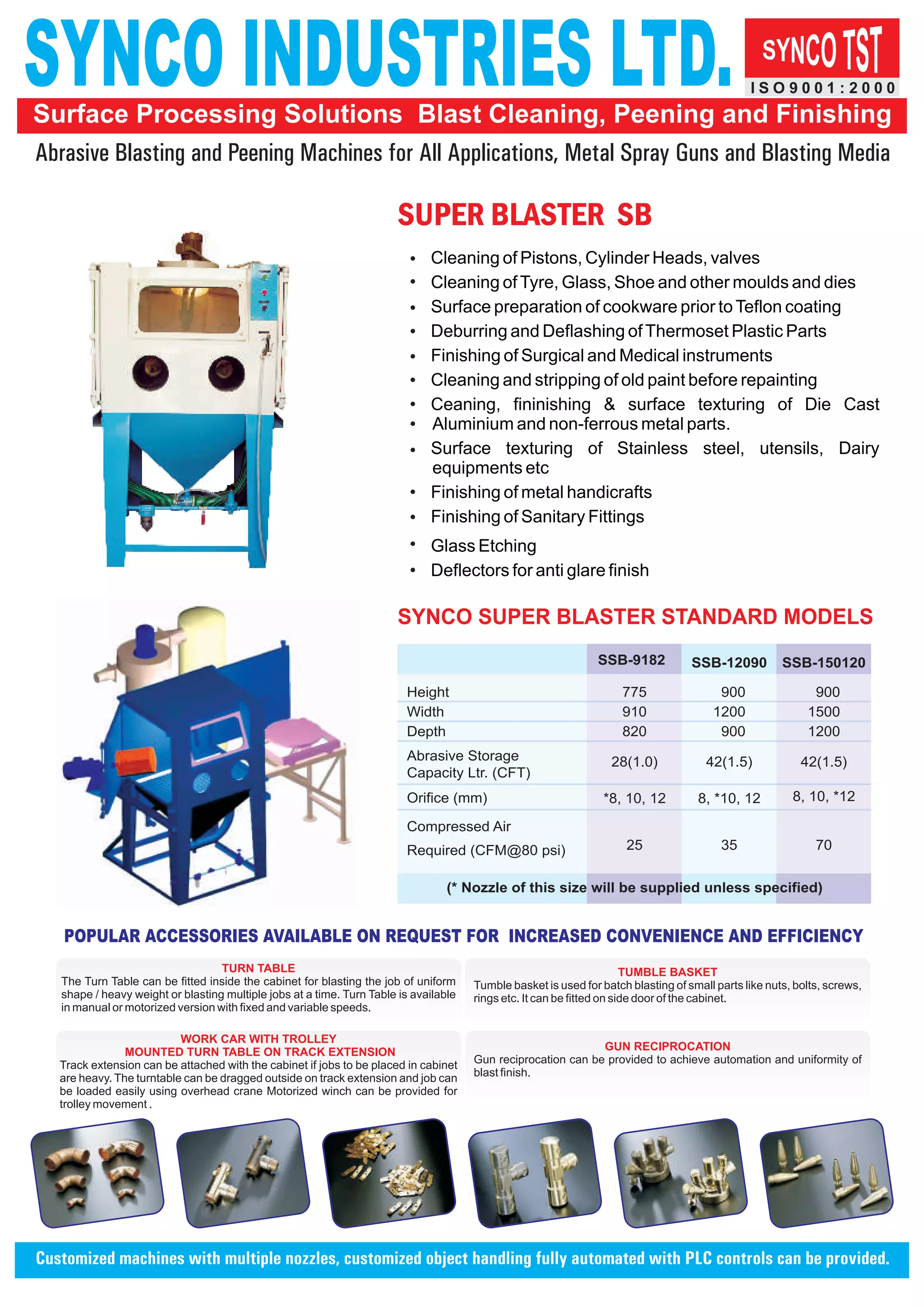 Cabinet Blasting Machines | PDF
