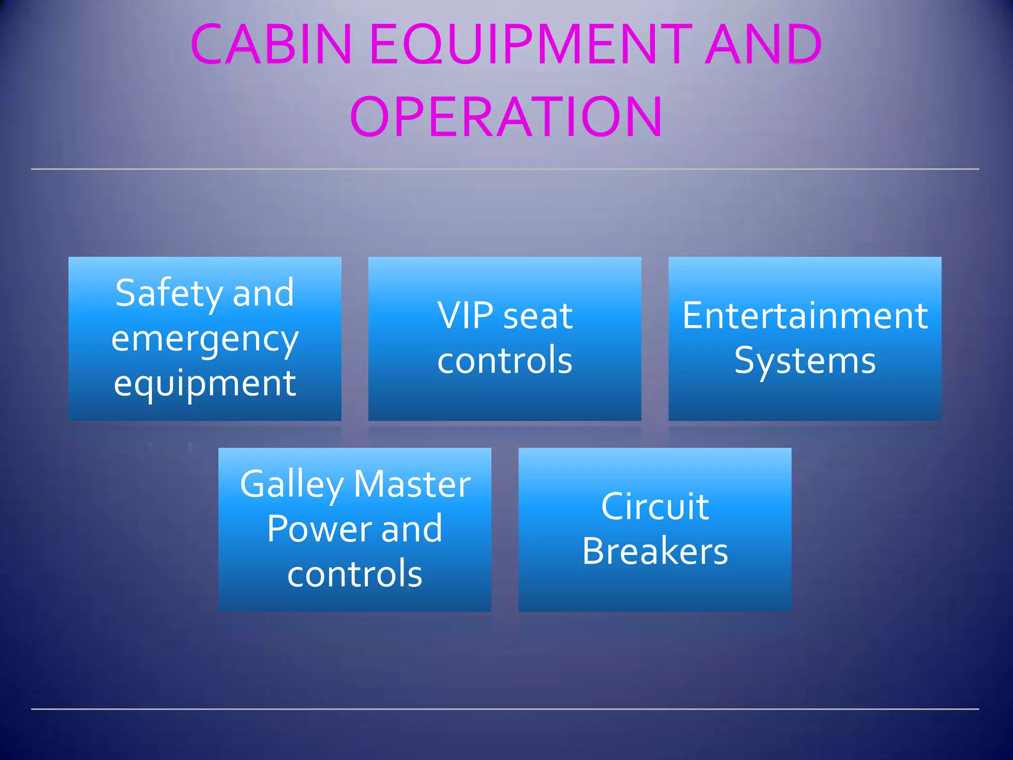 Cabin Safety and Service Procedures | PPTX