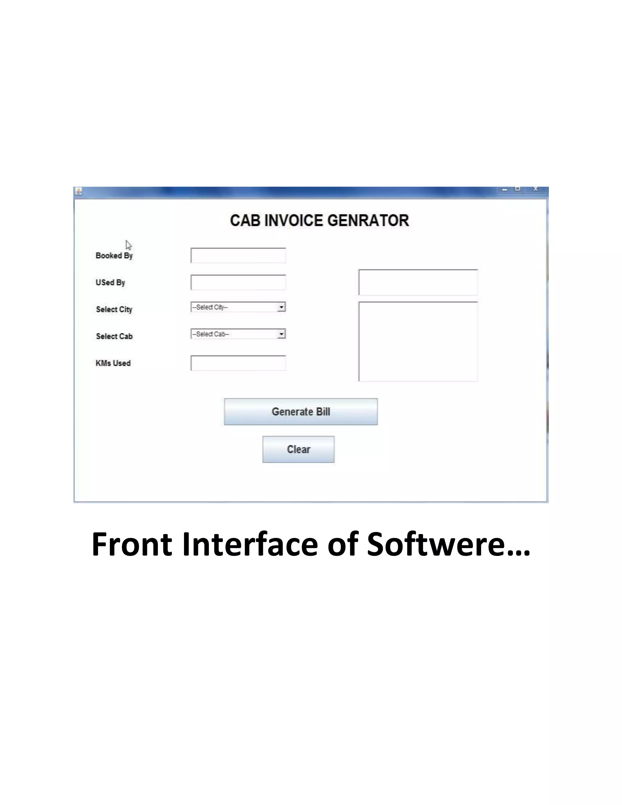 Cab invoice/cab Bill Genrater | DOCX