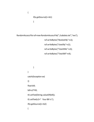 Cab invoice/cab Bill Genrater | PDF