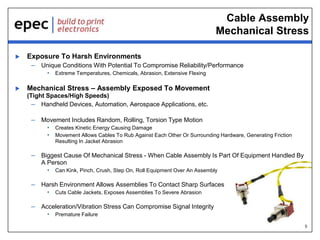 Cable Assembly Outer Jacket Performance Functions | PPTX