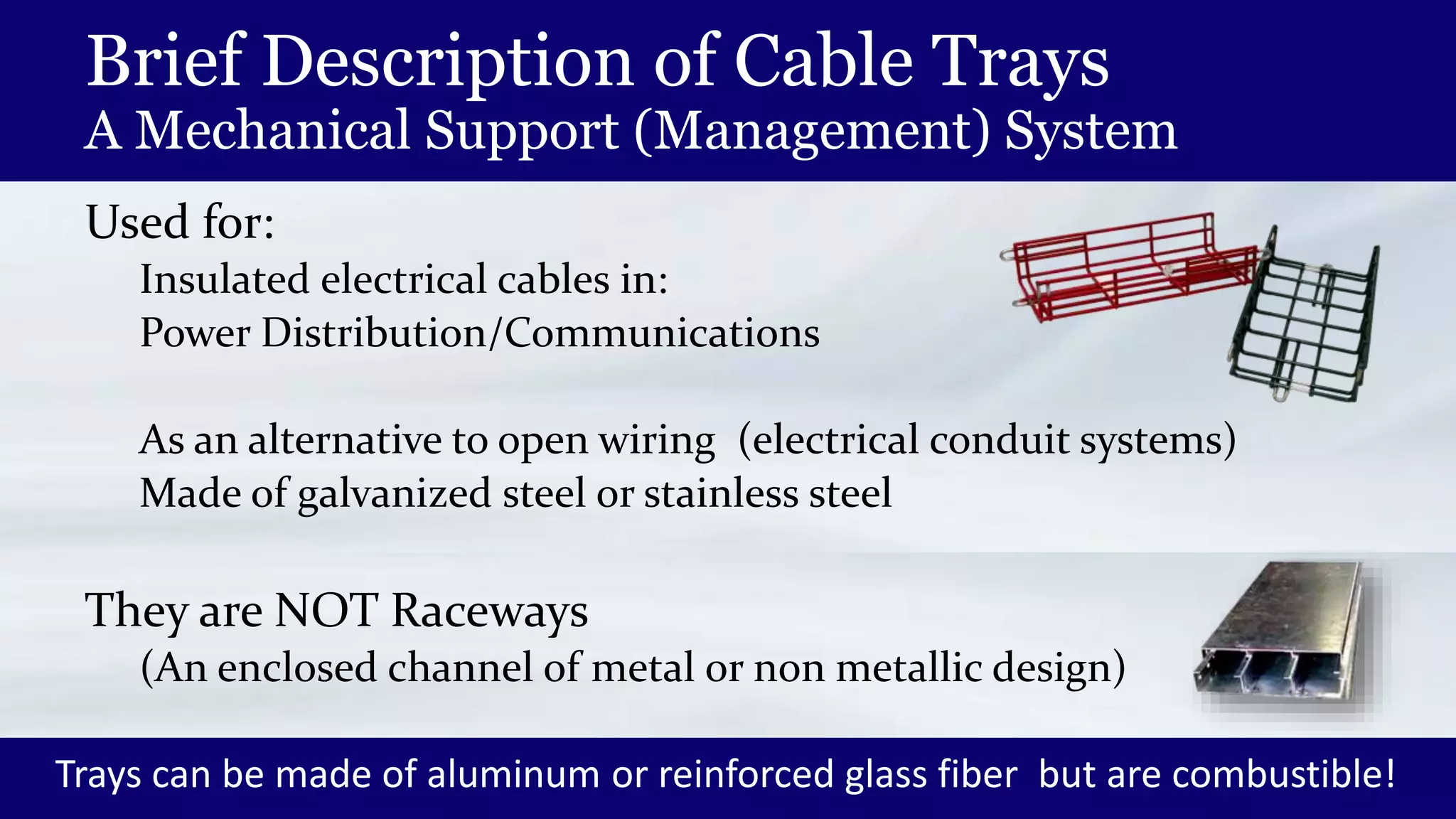 Cable Mgr cable tray Introduction | PPTX
