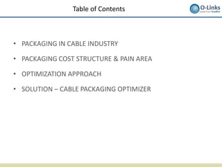 Cable packaging-optimization | PDF