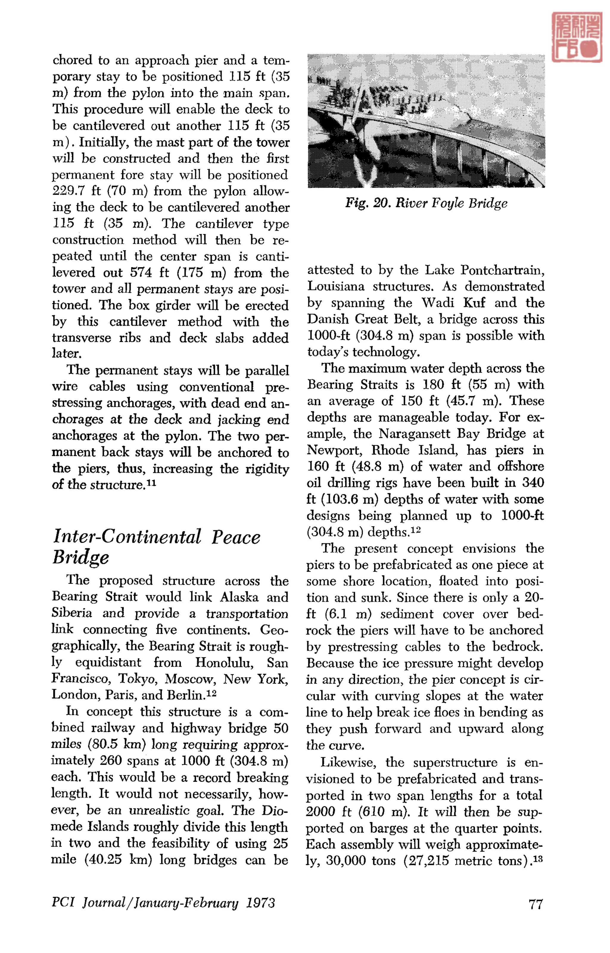 Cable stayed bridges of prestressed concrete. | PDF