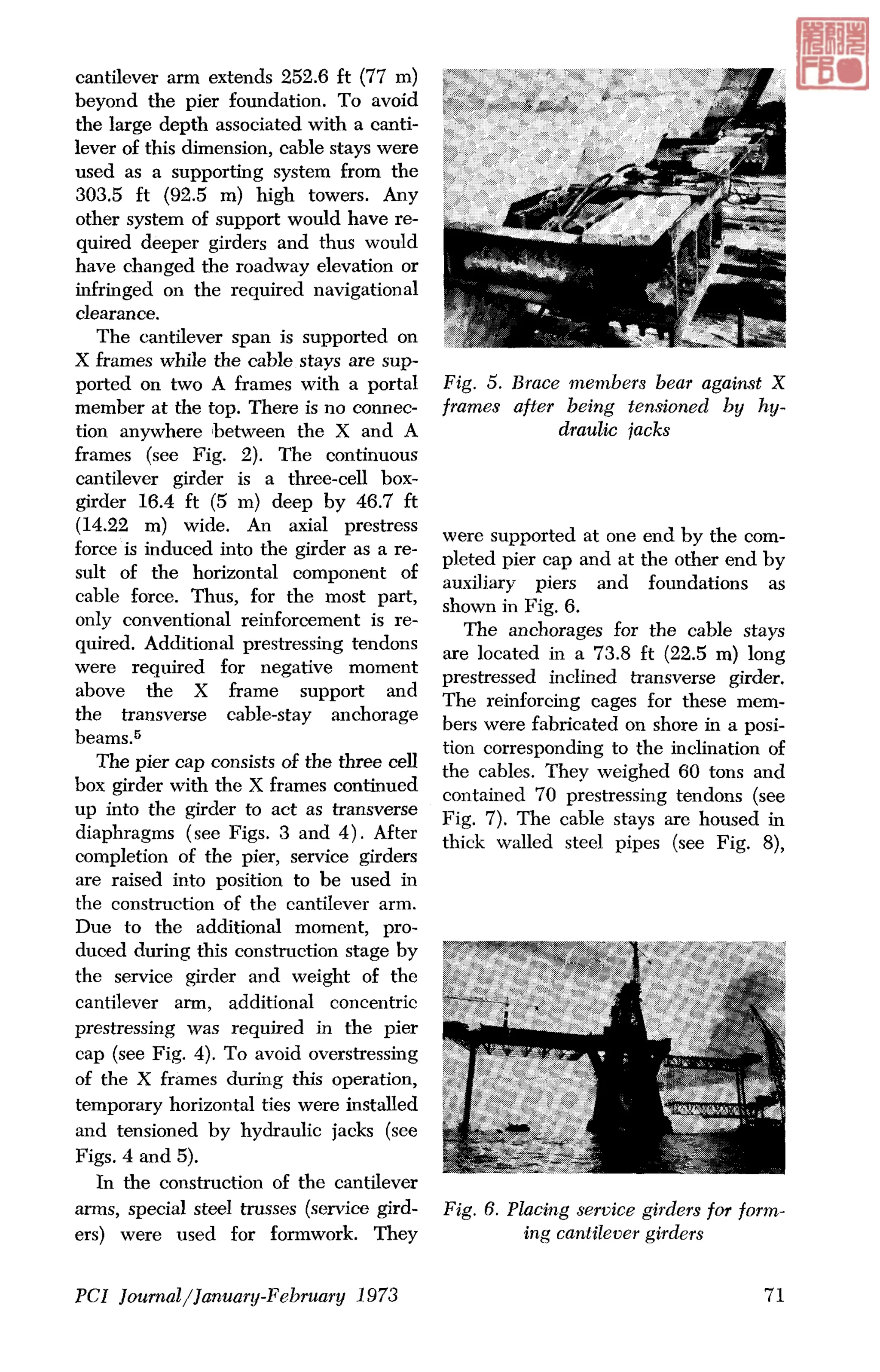 Cable stayed bridges of prestressed concrete. | PDF