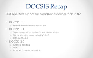 Cable Access Developments | PPT