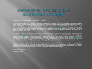 Cableado de redes | PPTX