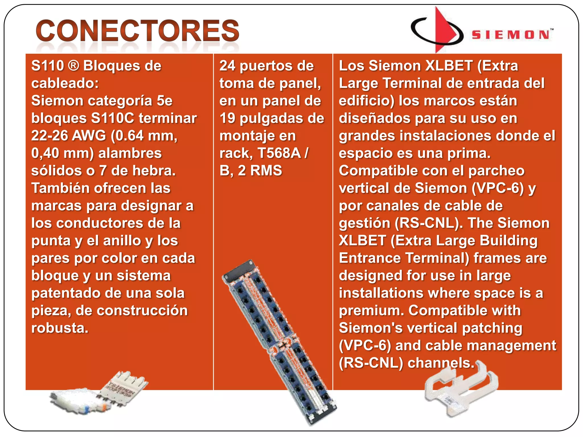 Cableado estructurado Siemon | PPT