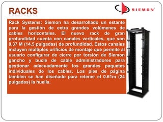 Cableado estructurado Siemon | PPTX