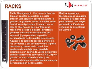 Cableado estructurado Siemon | PPTX