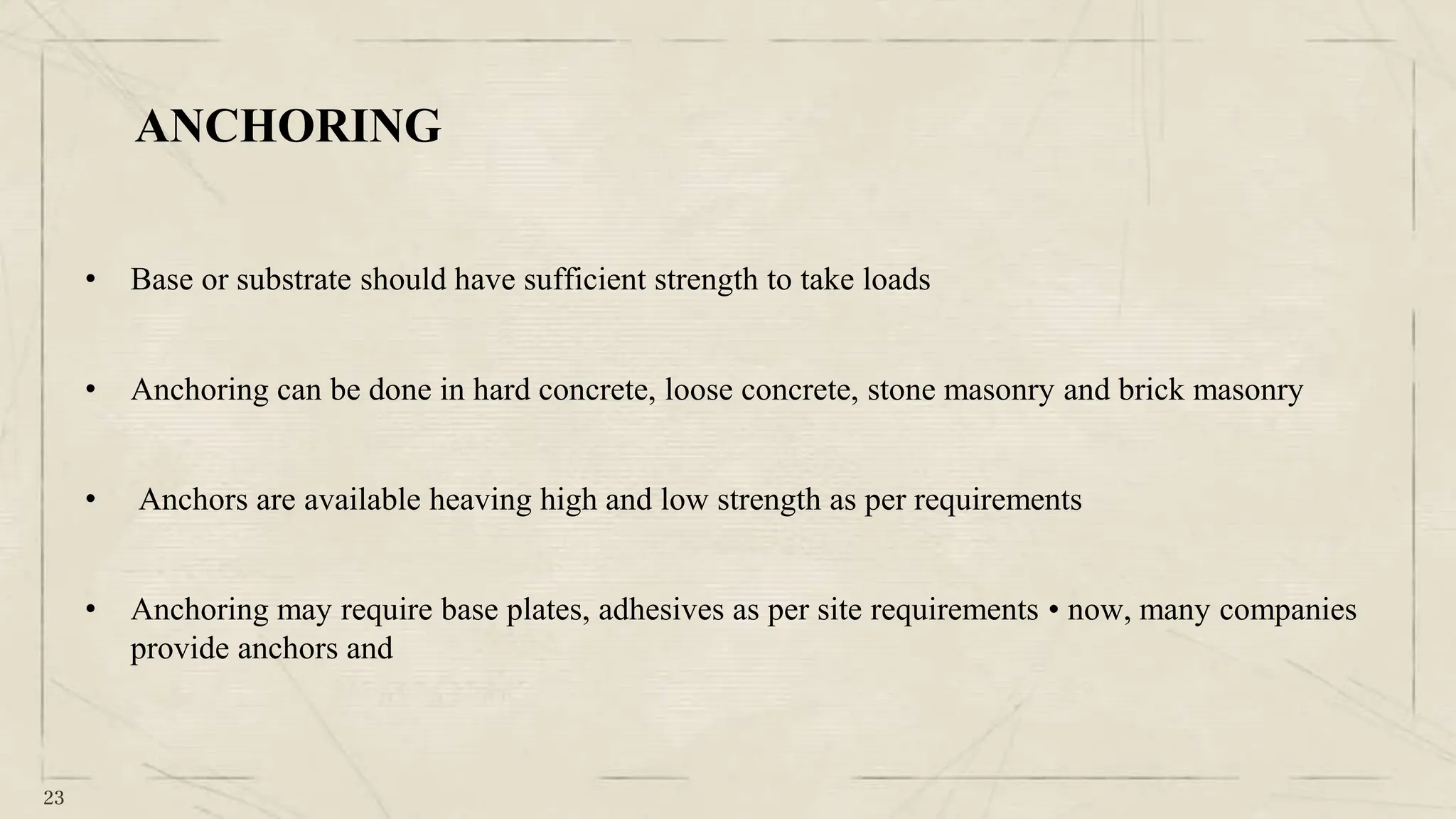 Cable anchoring and grouting for cable tensioning | PPTX