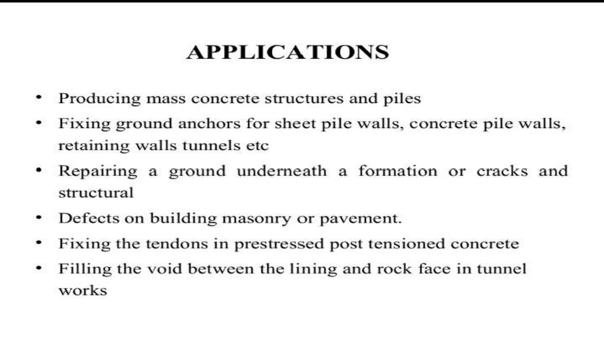 Cable anchoring and grouting for cable tensioning | PPTX