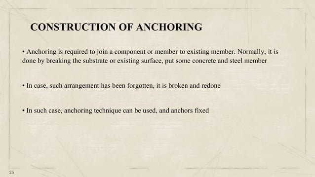 Cable anchoring and grouting for cable tensioning | PPTX | Geology ...