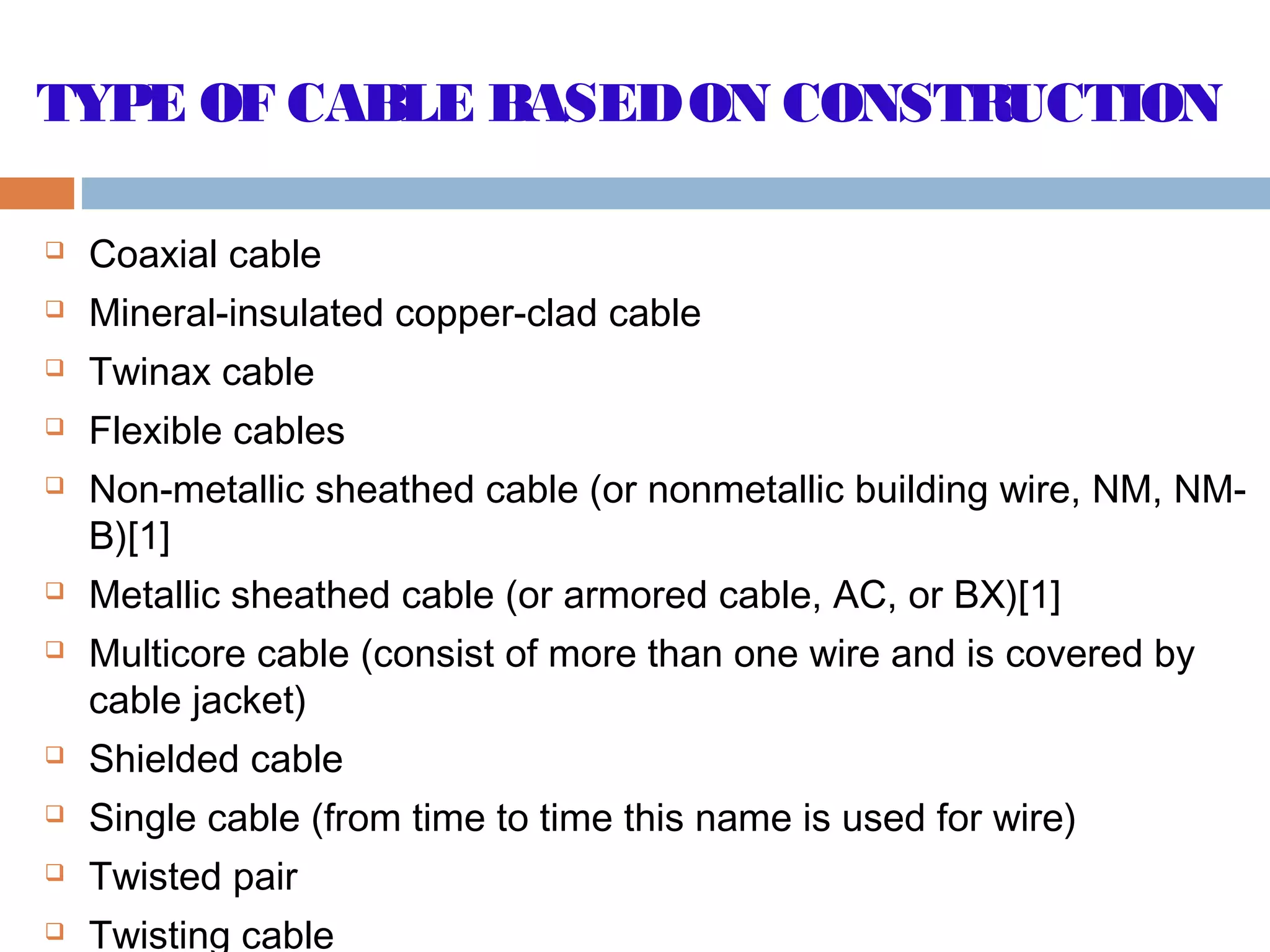 Cable and laying | PPT