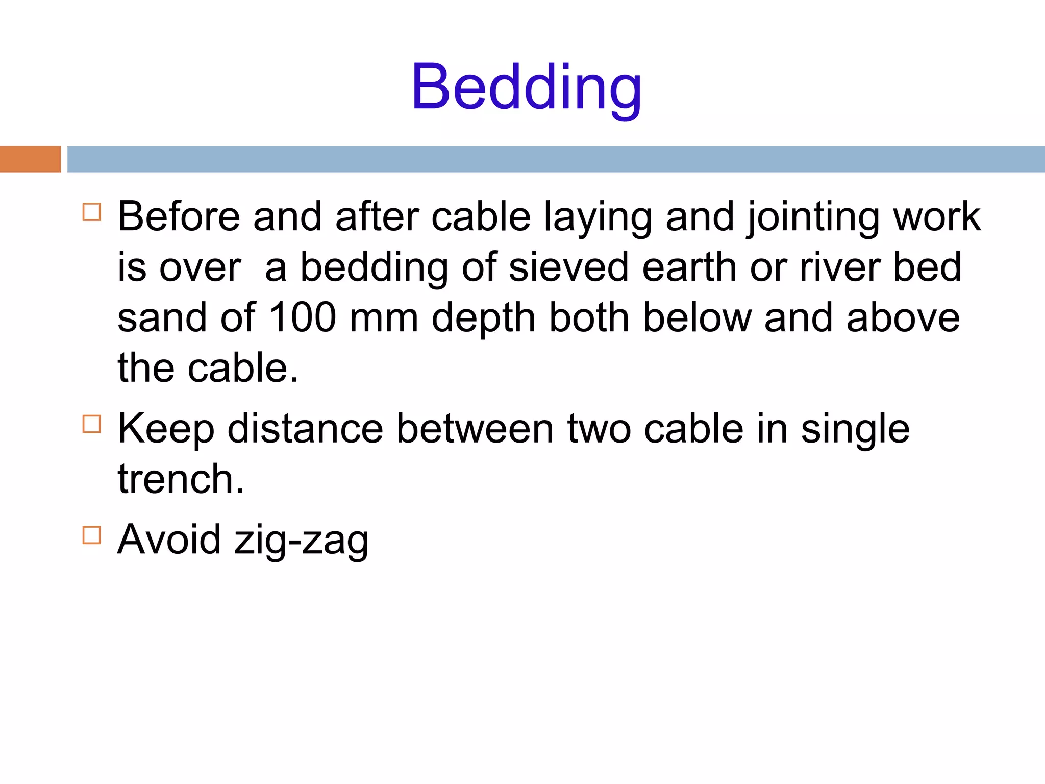 Cable and laying | PPT