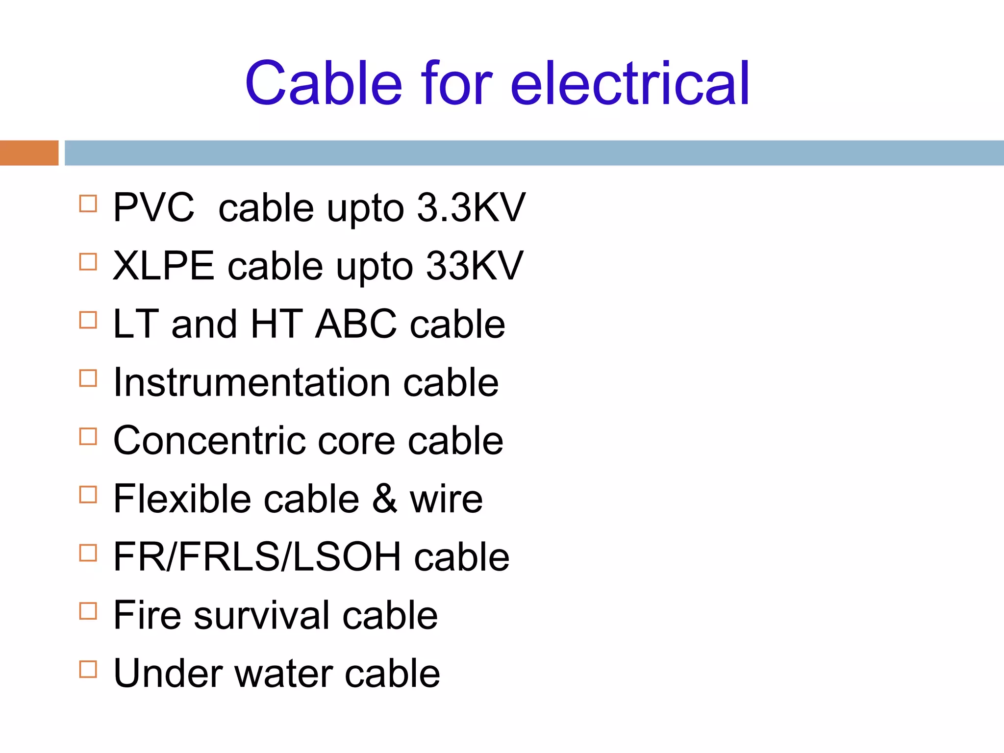 Cable and laying | PPT