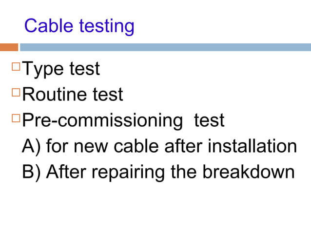 Cable and laying | PPT | Chemistry | Science