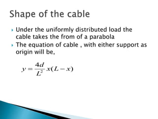 Cable and suspension bridge | PPTX