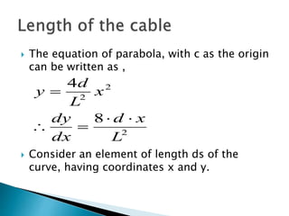 Cable and suspension bridge | PPTX
