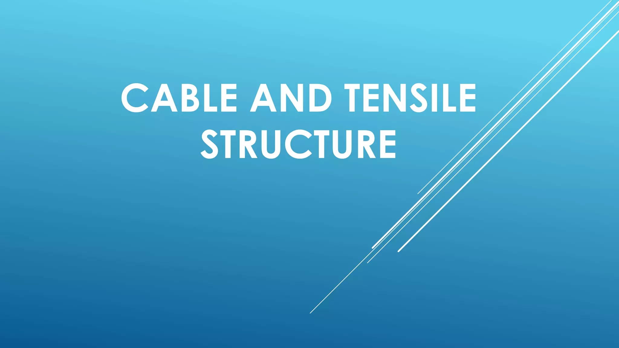 Cable and Tensile Structures for Architecture and Engineering | PDF