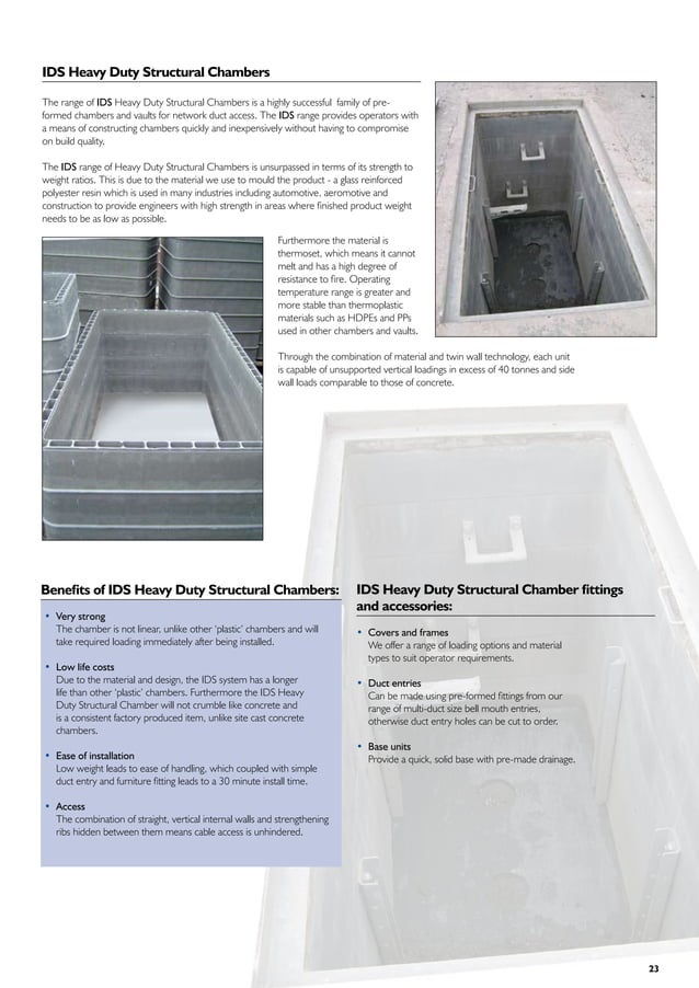 Cable Chambers (Pits) - Type A Concrete Cable Chamber, 1300x850mm | PDF